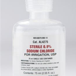 SALINE .9% 75 ML IRRIGA SNAP TOP STRL - Medline | HME Catalog